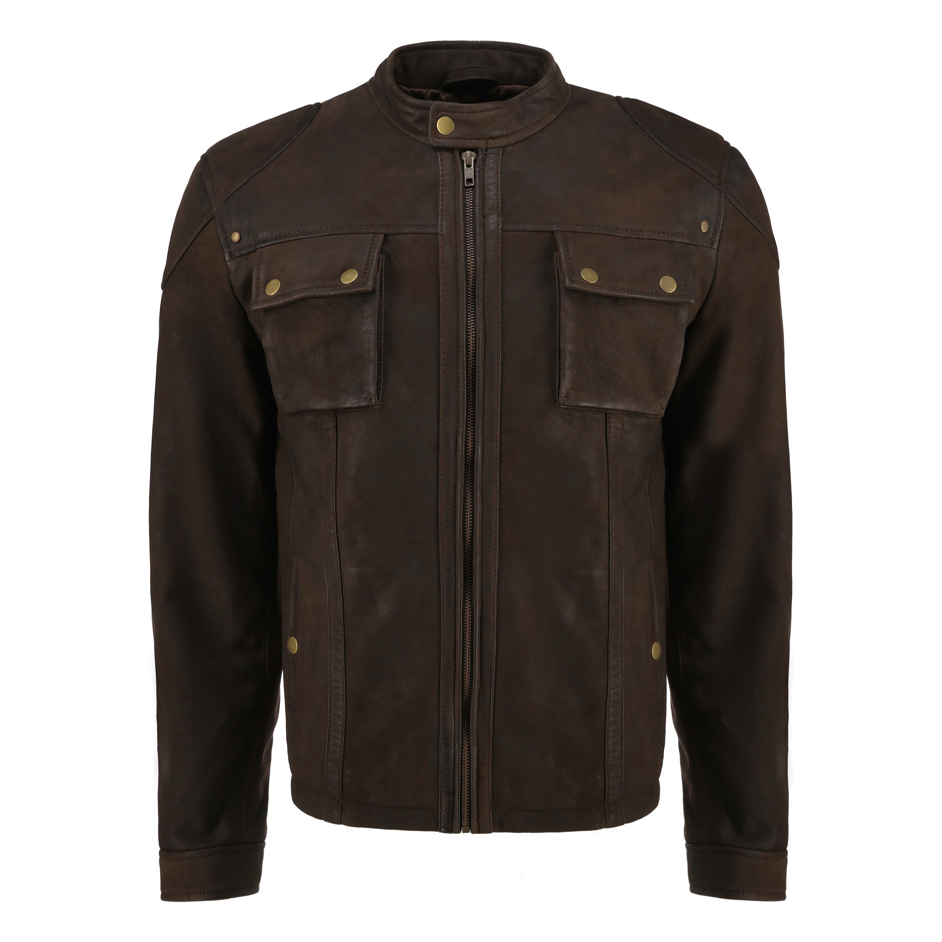 Mens Choco Brown Real Lambskin Snuff Leather Jacket – Superior Leather
